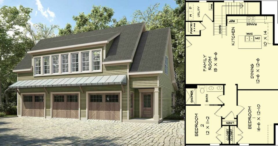 Multi-Generational 4-Bedroom 2-Story Barndo-Style House with Massive ...