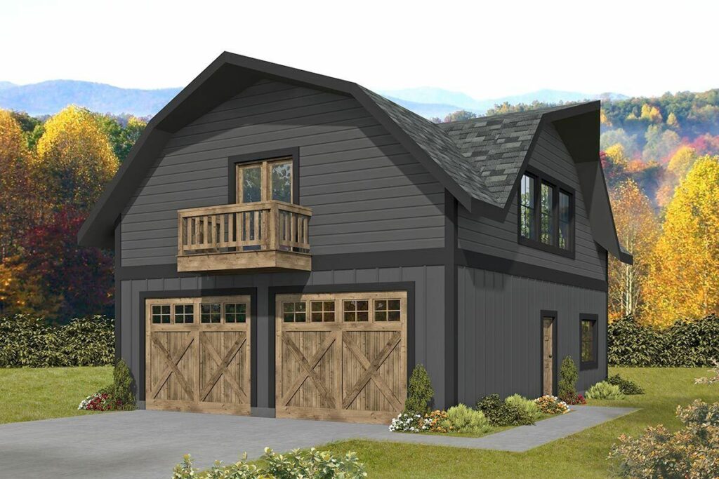 2-Story 1-Bedroom Barn-Style House with Spacious Underneath Parking and ...