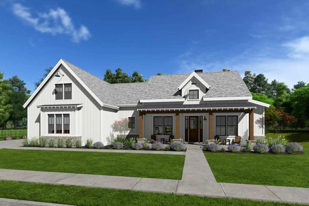 Split Bedroom 2-Story 6-Bedroom Modern Farmhouse with Optional Lower ...