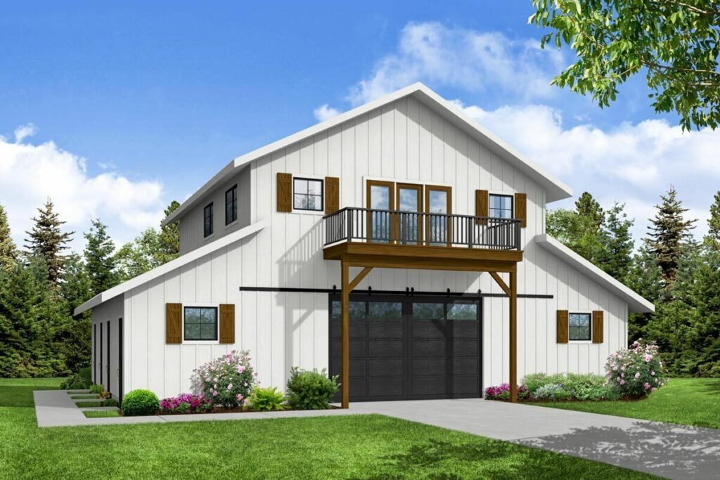 Dual-Story 2-Bedroom Barn Style Garage Apartment with Office and 3 ...