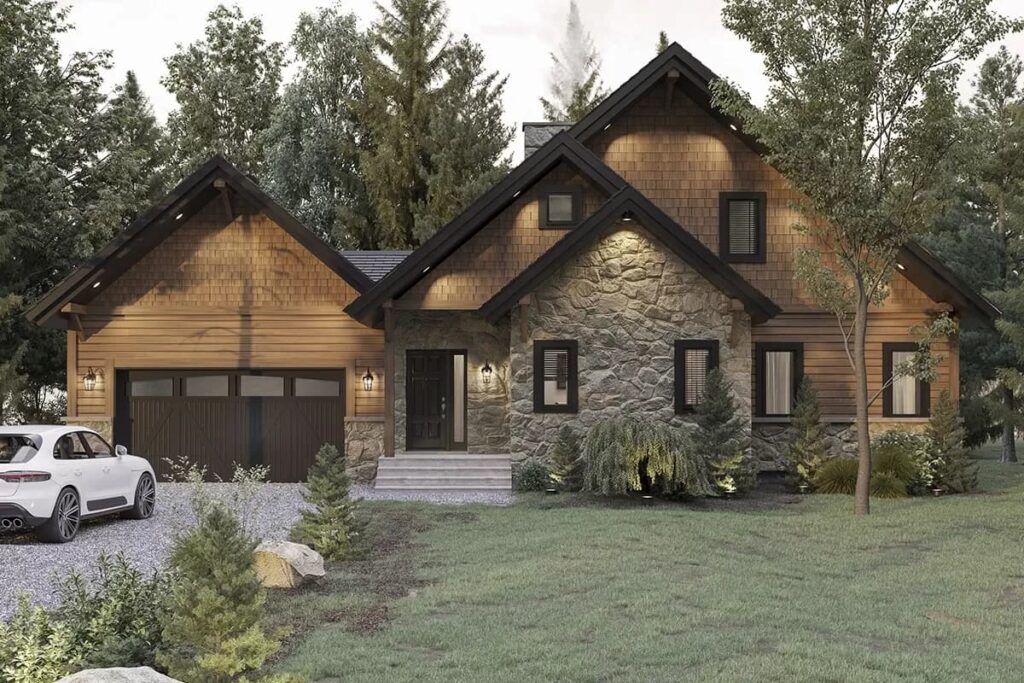 3-Bedroom Dual-Story House with Bonus Storage (Floor Plan)