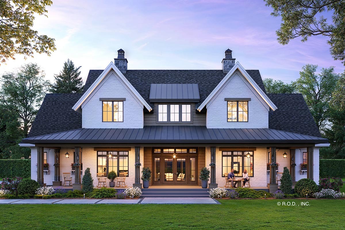 4-Bedroom 2-Story Modern Farmhouse With Bonus Room and Side-Entry ...