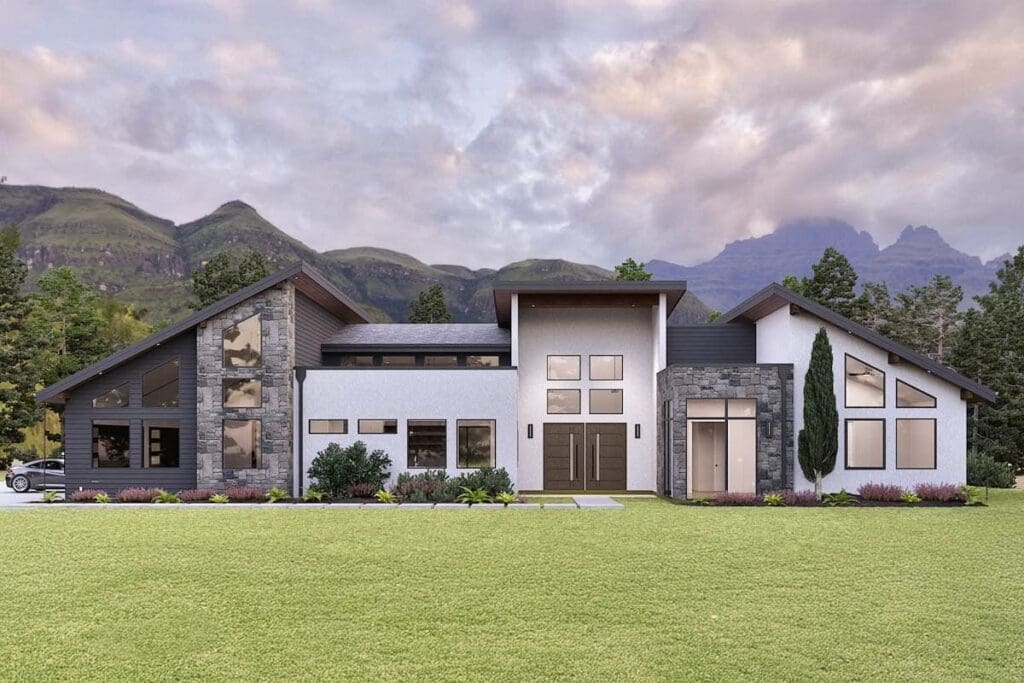3-Bedroom 1-Story Contemporary Home with Scullery and Home Office ...