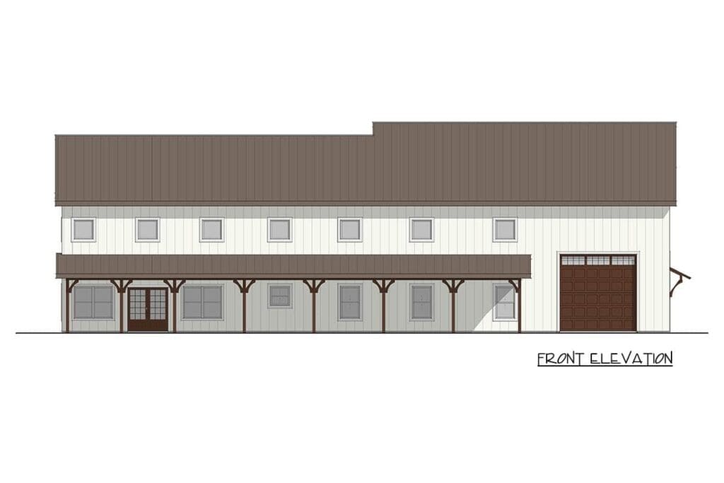 4-Bedroom 2-Story Barndominium with Expansive Workshop and Wraparound ...