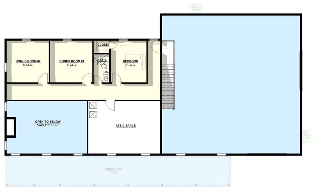 4-Bedroom 2-Story Barndominium with Expansive Workshop and Wraparound ...